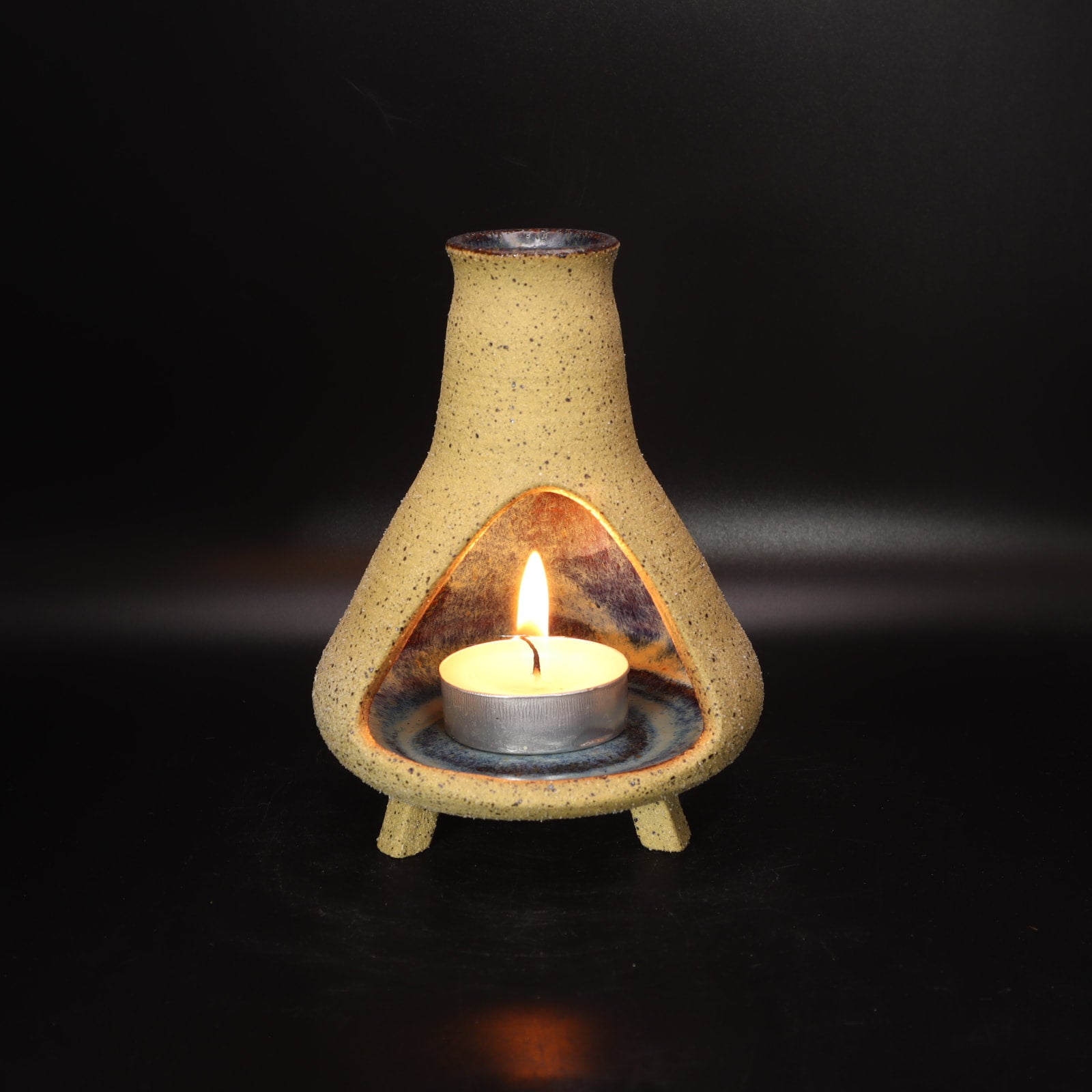 Mini Blue Chiminea | honestclay - Made by M.E.
